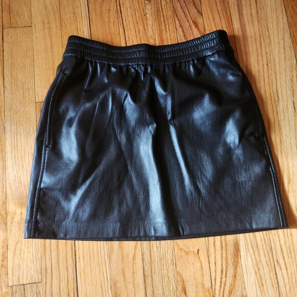 Babaton | Skirts | Babaton Faux Leather Mini Skirt | Poshmark